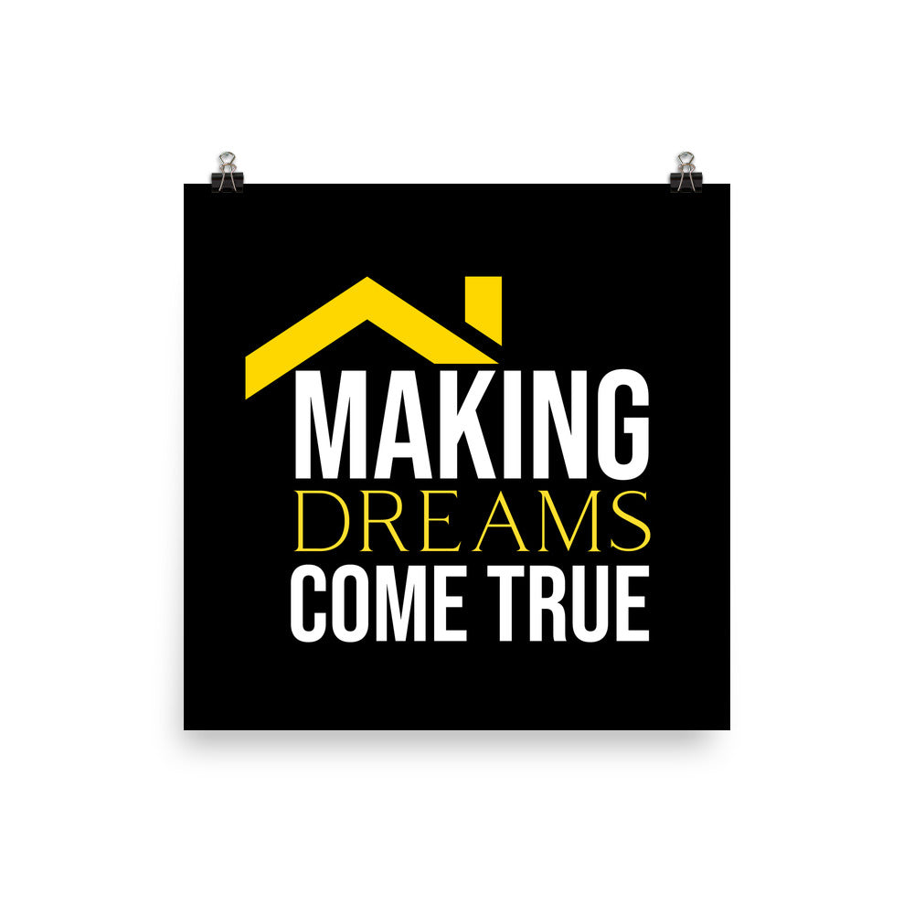 Póster Making Dreams – KRealtySolutionspr
